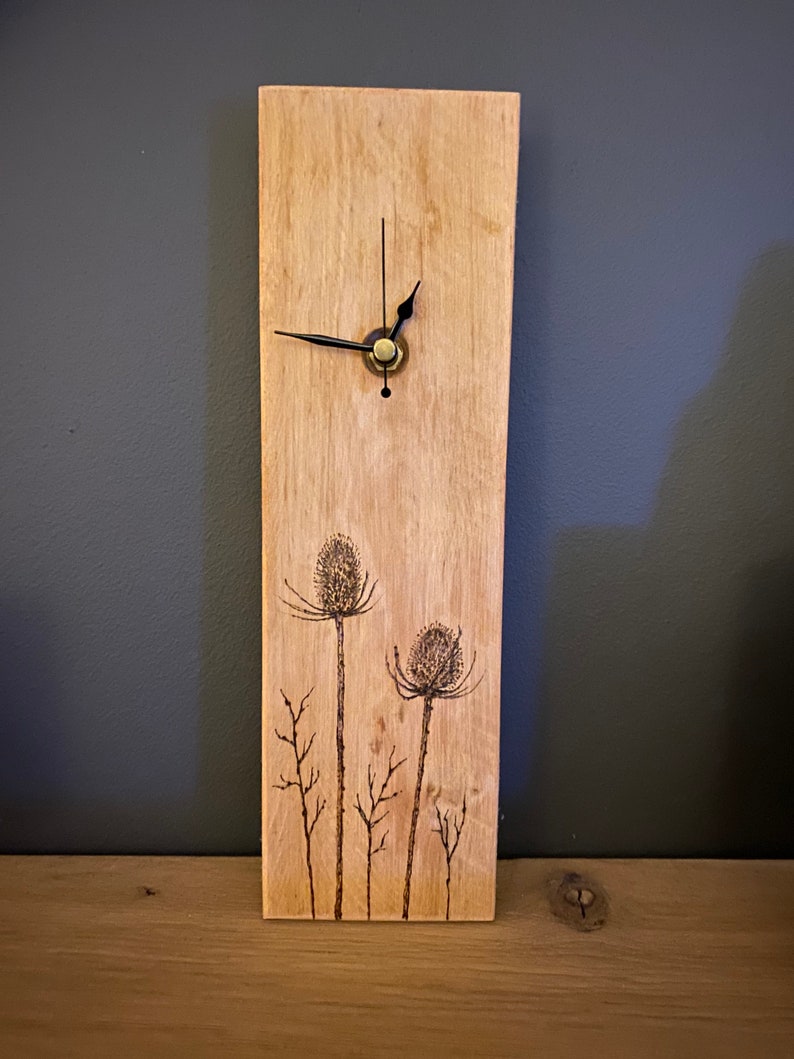 Teasels and Twigs Handmade Wooden Wall Clocks Original Hand | Etsy