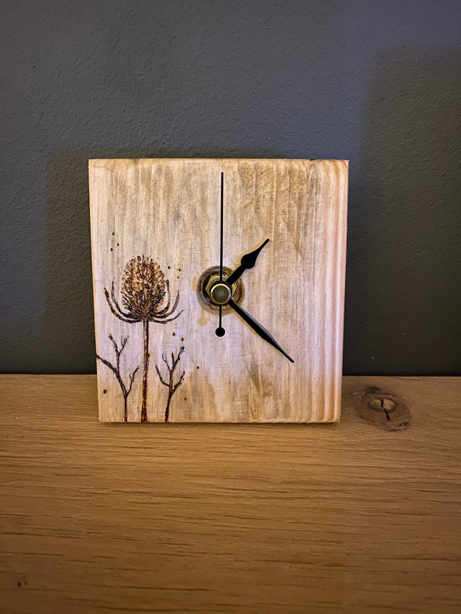 Teasels and Twigs Handmade Wooden Wall Clocks Original Hand | Etsy