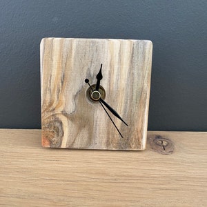 Small Plain Wooden Clock - Etsy