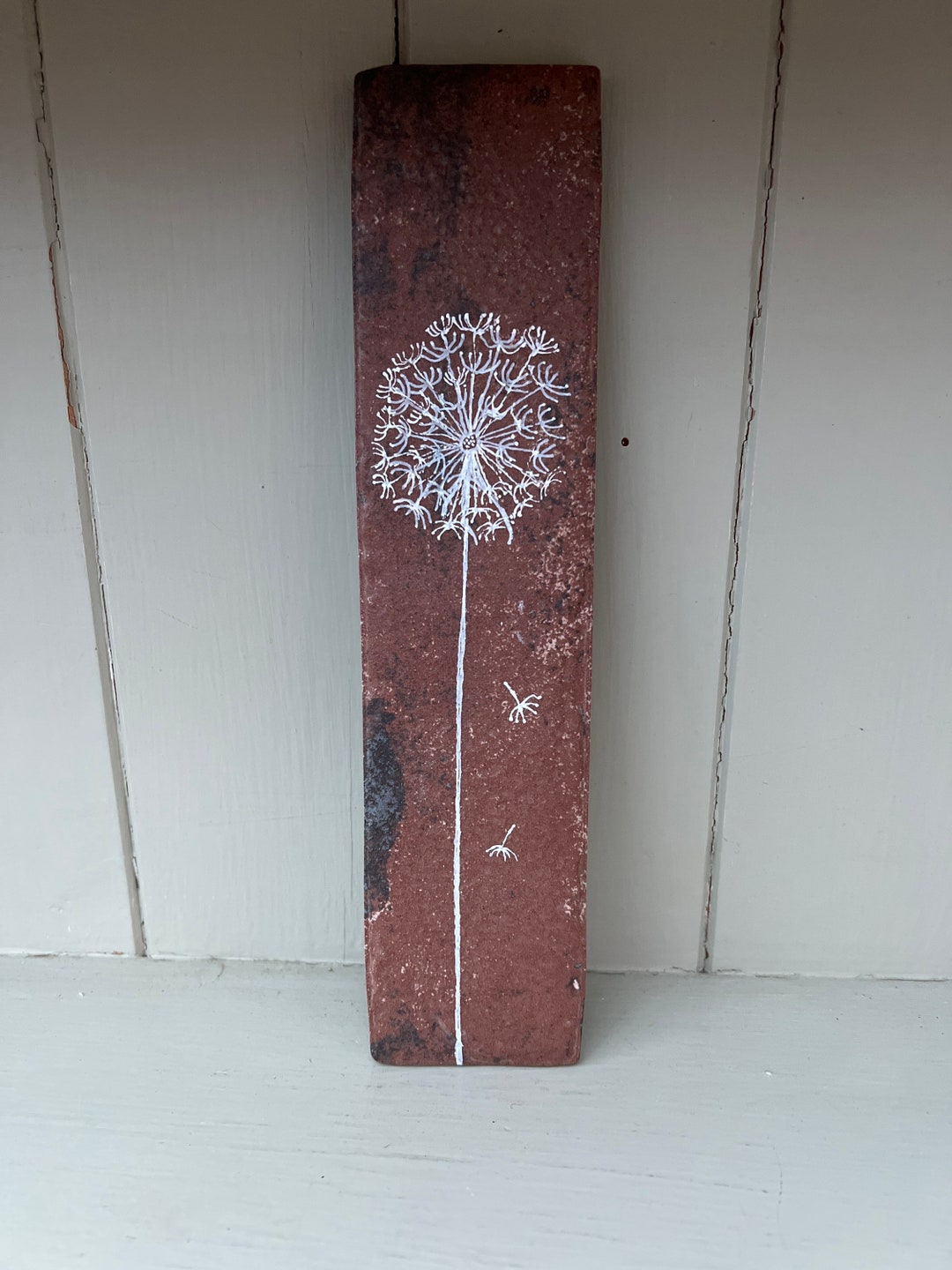 Ceramic Tile - Hand Drawn Dandelion - Etsy