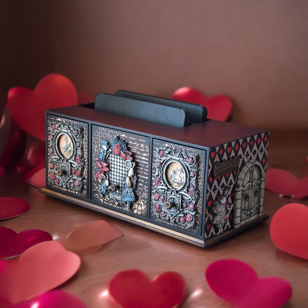 Alice in Wonderland Dresser With Drawers Tablet Storage Chest of ...