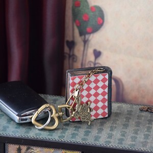 Alice in Wonderland Personalized Keychain Mad Hatter Key Chain Queen of ...