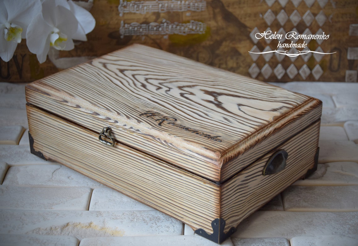 Watch Box Personalized OOAK Custom Watch Box With Monogram - Etsy