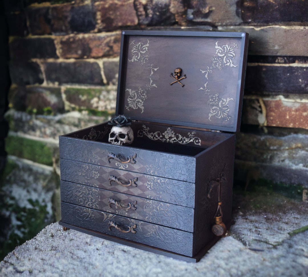 Gift for Him Mens Watch Box Large Wooden Jewelry Storage Wristwatches ...