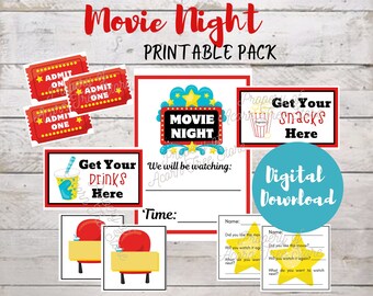 Magical Movie Night Cards set of 13 Part 2 - Etsy