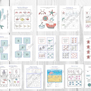 Pre-k / Kindergarten Learning Bundle - Etsy