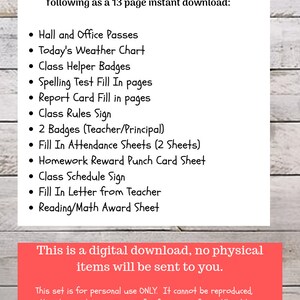 School / Teacher Pretend Play Printables - Etsy