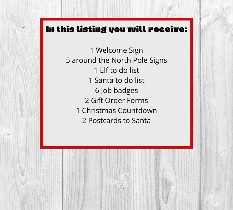 North Pole Pretend Play Santa's Workshop Christmas - Etsy