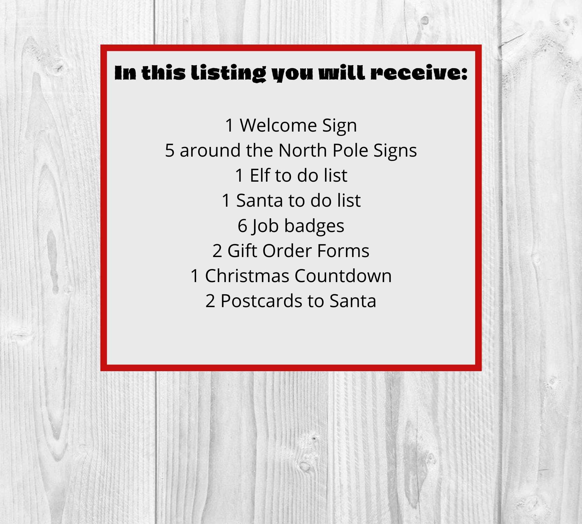 North Pole Pretend Play Santa's Workshop Christmas - Etsy