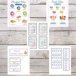 Pretend Play Bakery Printable Set - Etsy