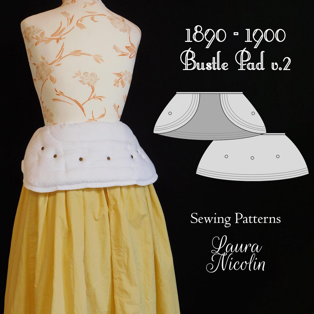 Victorian Bustle Pad V.2 Sewing Patterns, Victorian Petticoat Sewing ...