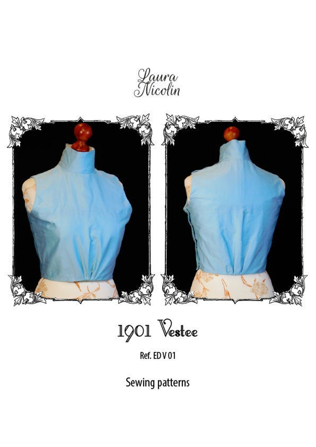 1901 Edwardian Vestee, Victorian Blouse, Edwardian Shirt, Period ...