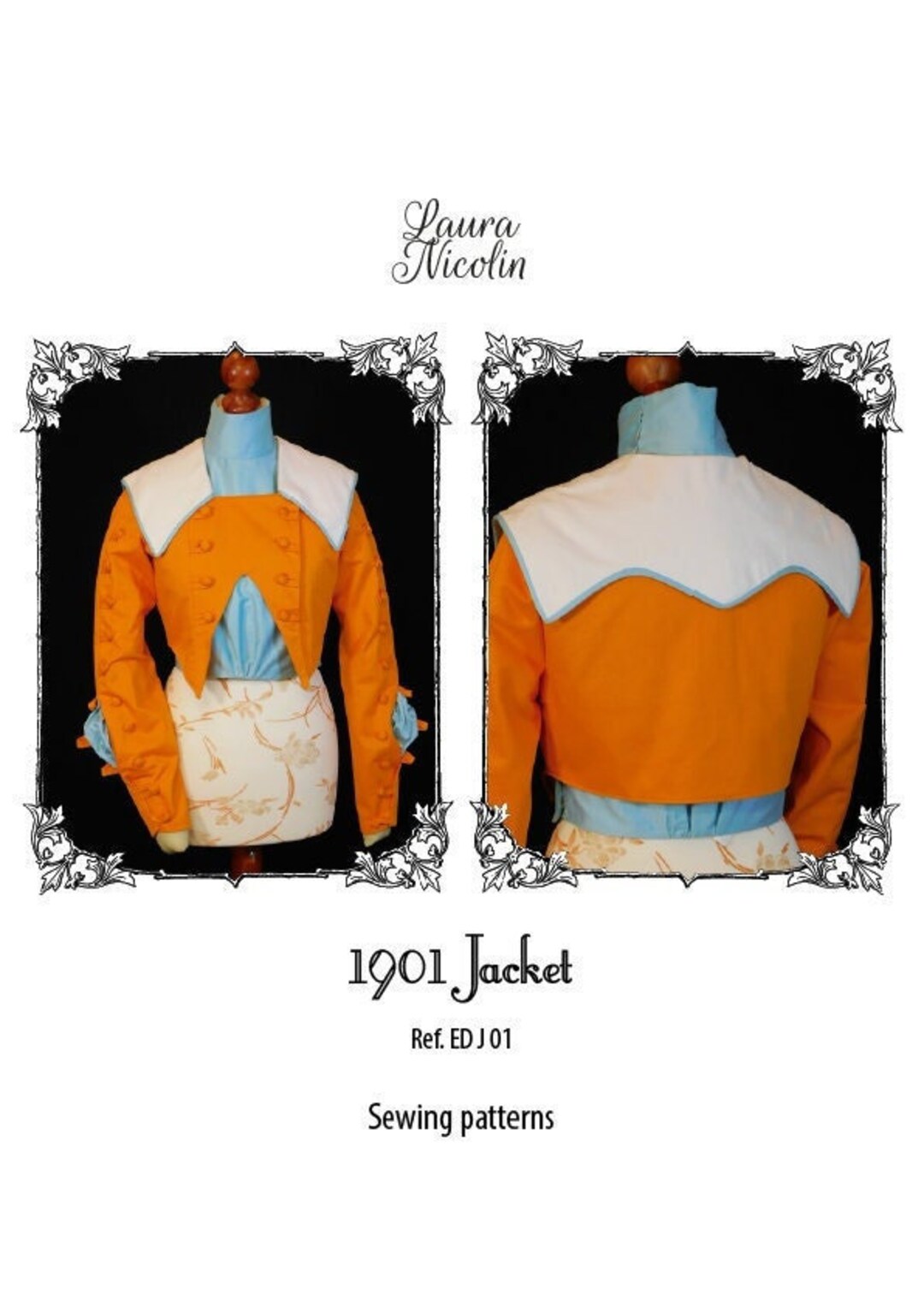 1901 Edwardian Jacket Sewing Patterns With Vestee, Edwardian Shirt ...