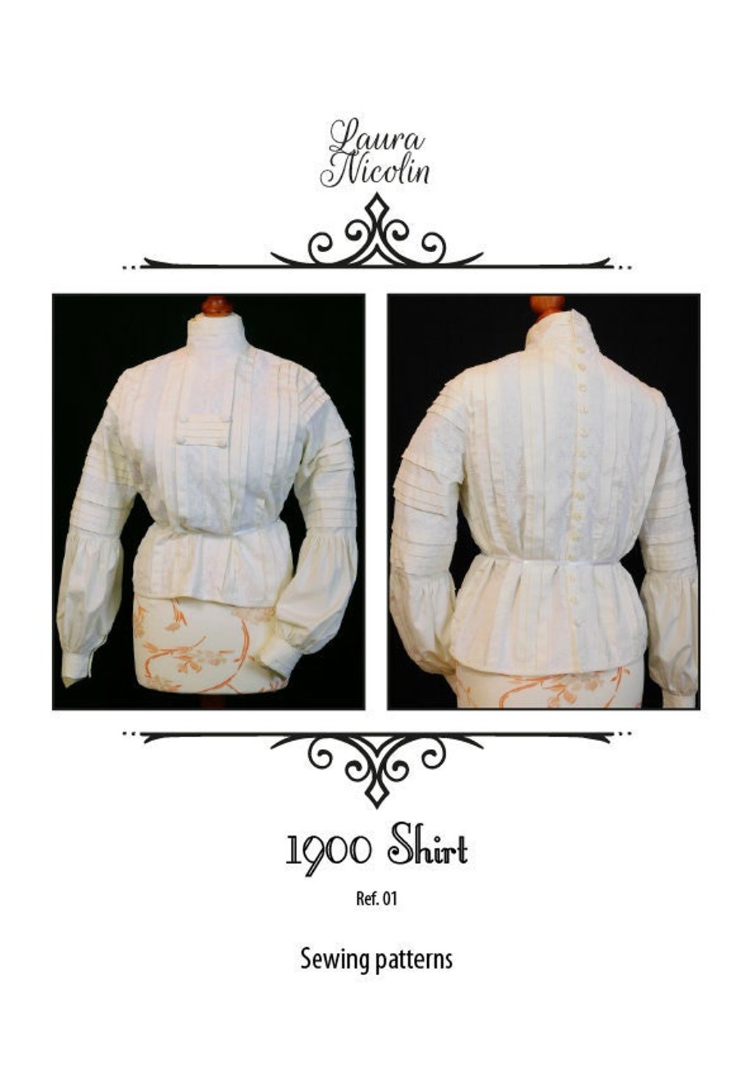 1900 Edwardian Shirt, Victorian Shirt, Edwardian Dress Patterns ...