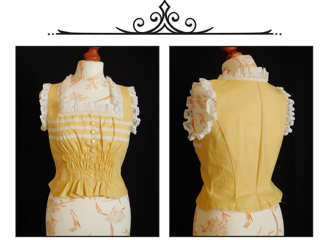Digital Download Victorian Corset Cover, Historical Underwear ...