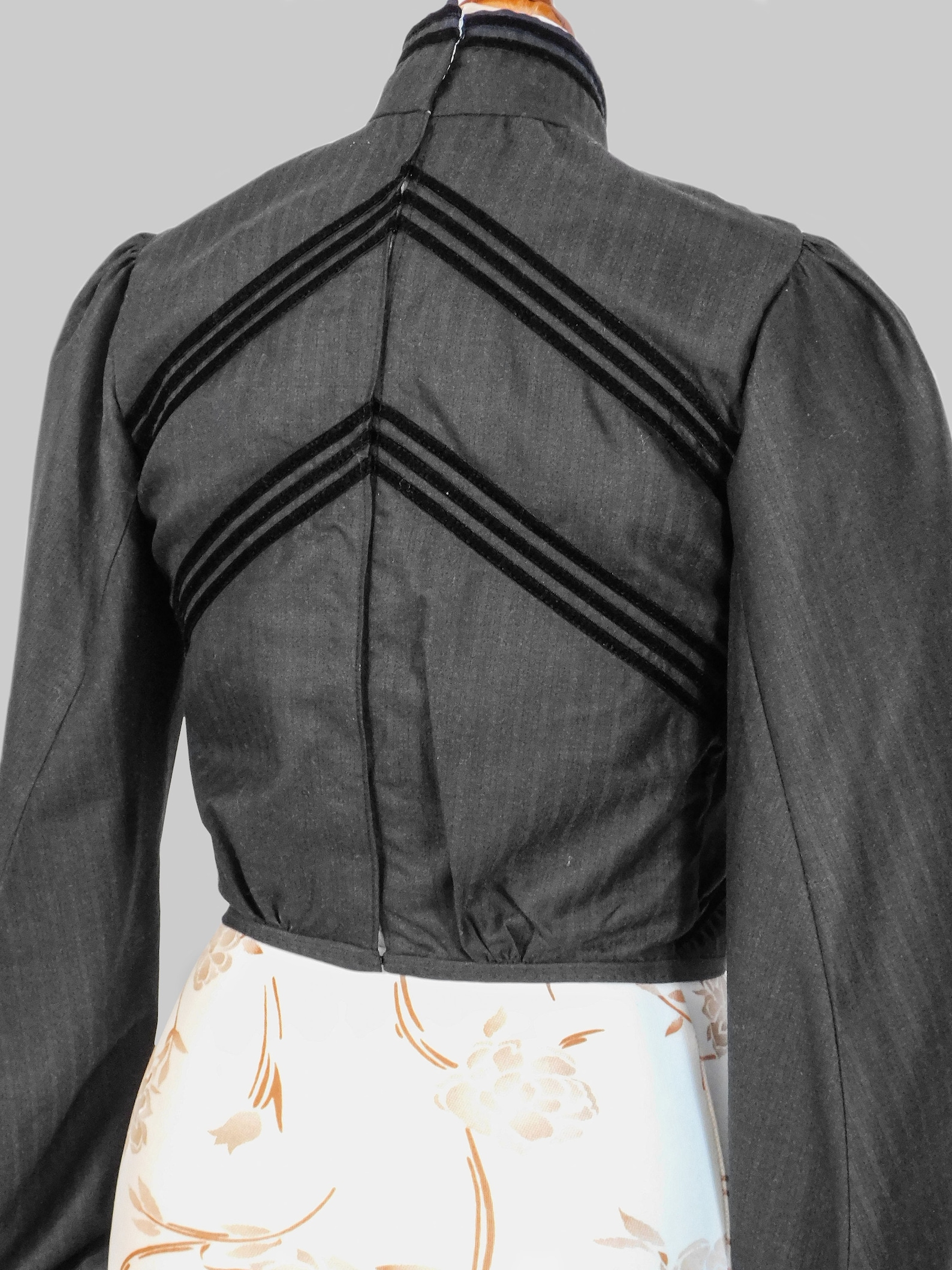 1903 Edwardian Mourning Bodice Victorian Blouse Edwardian - Etsy