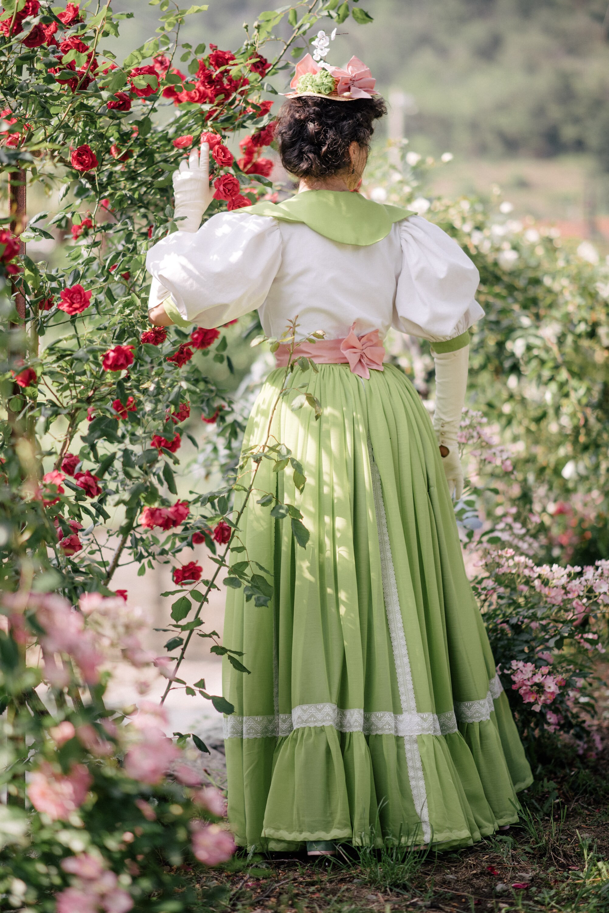 1895 Spring Skirt Victorian Pleated Skirt 1890s Digital - Etsy