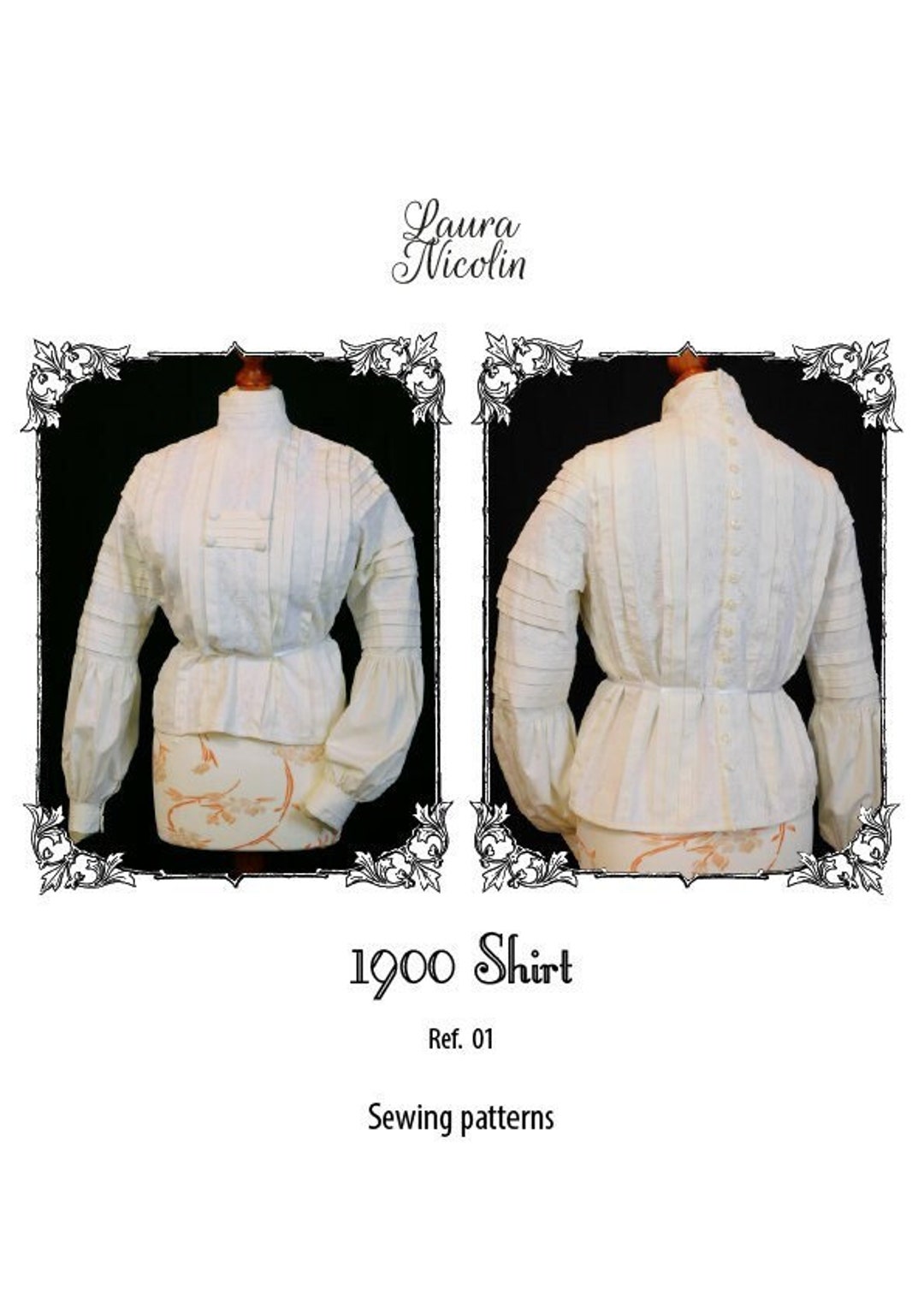 1900 Edwardian Shirt, Victorian Shirt, Edwardian Dress Patterns ...