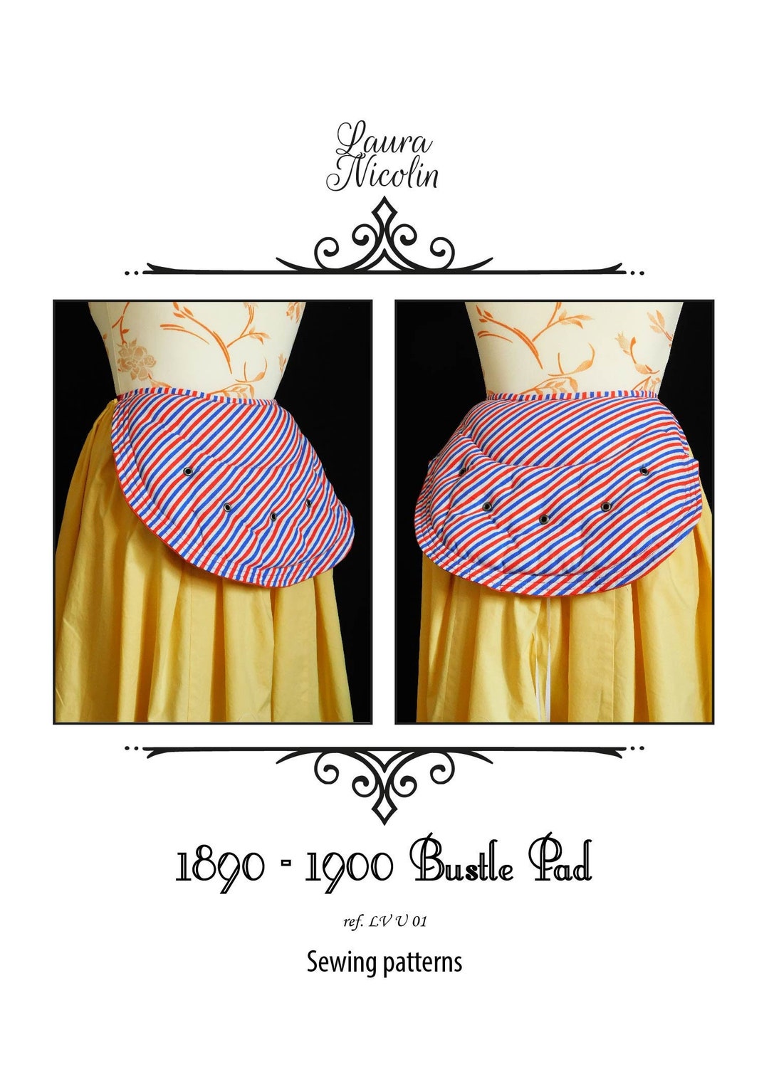 Victorian Bustle Pad Sewing Patterns, Victorian Petticoat Sewing Patterns, Victorian Underwear ...