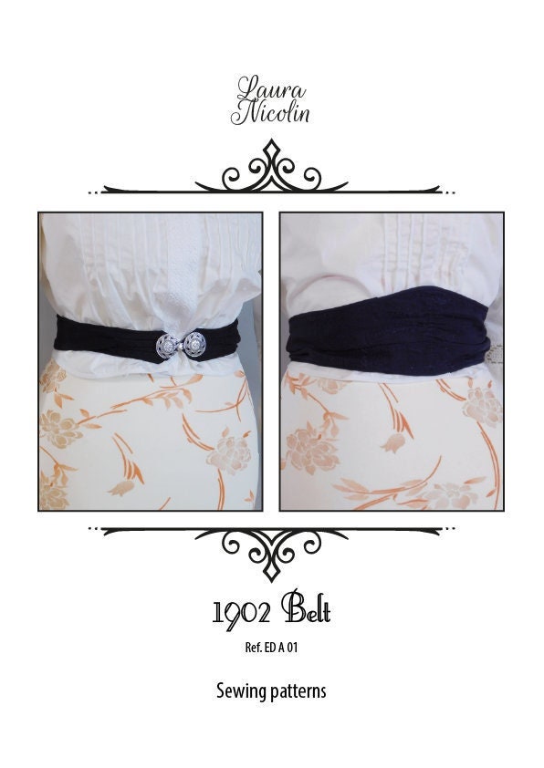 1902 Edwardian Belt Edwardian Shirt Edwardian Patterns - Etsy