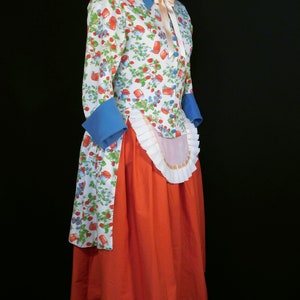 1780s Fantasy Redingote Dress Pattern, Medieval Fantasy Dress, Fantasy ...