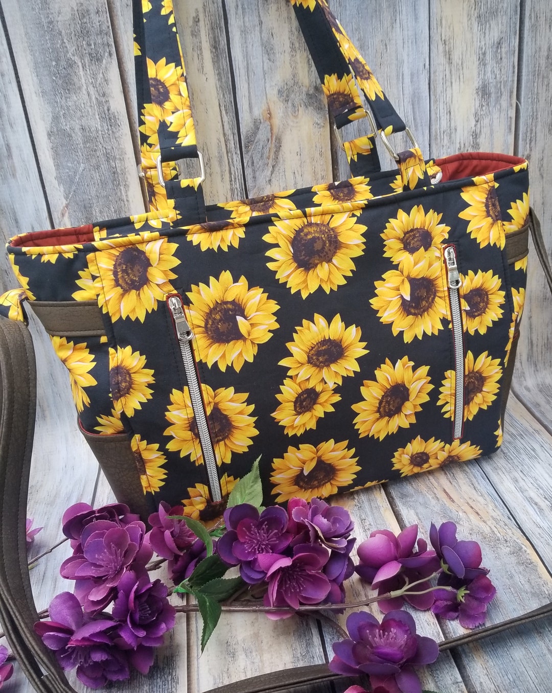 Sophie Large Purse PDF Sewing Pattern - 13 X 11 X 6 Purse / Travel Bag ...