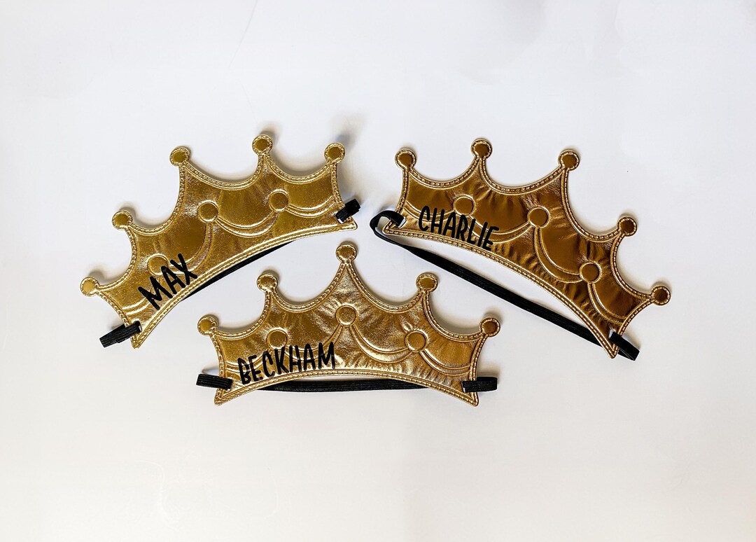 Monogrammed Birthday Party Crown: Personalized Party Favor - Etsy