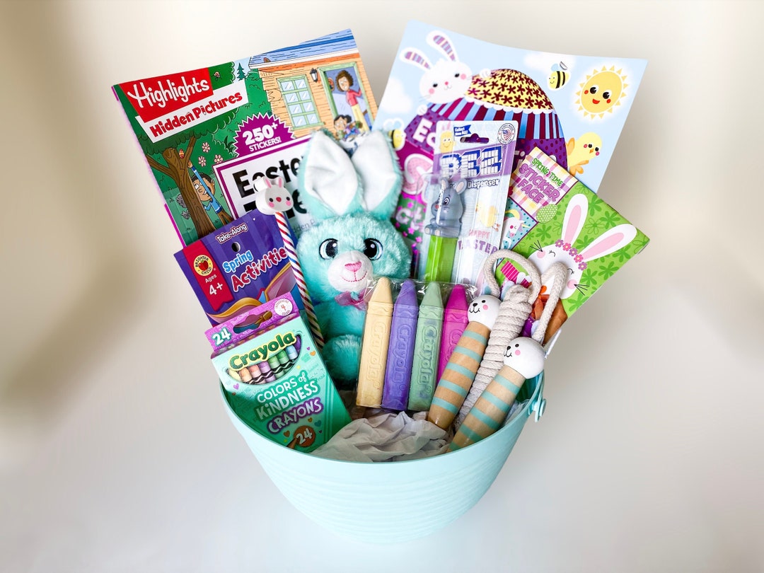 Custom Prefilled Easter Basket, Easter Basket Activities, Food Allergy ...