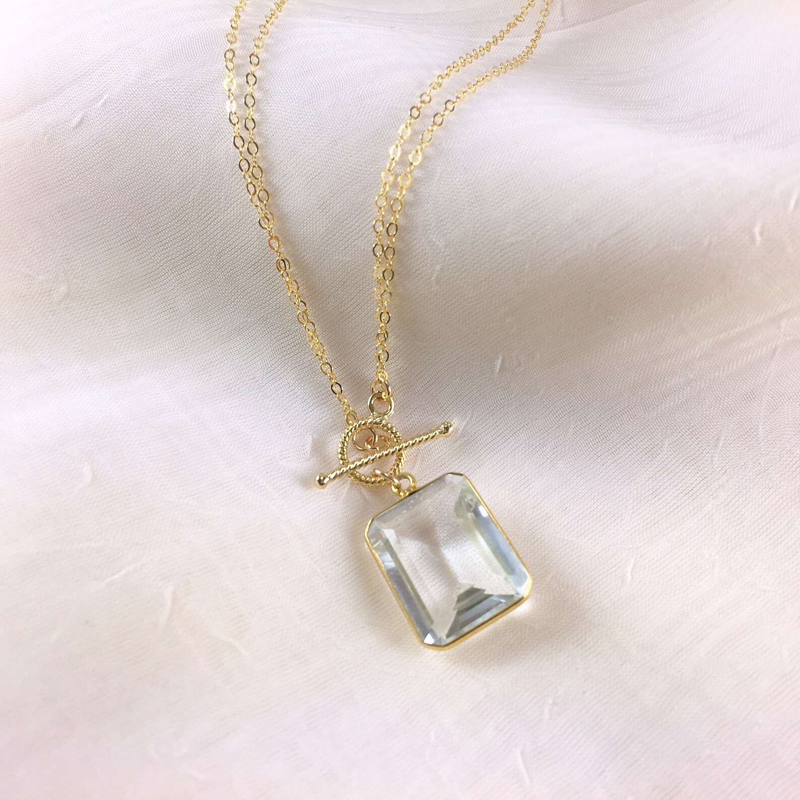 Clear Quartz Necklace Crystal Quartz Pendant Necklace Clear - Etsy