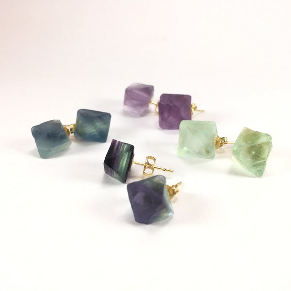 Fluorite Earrings - Etsy