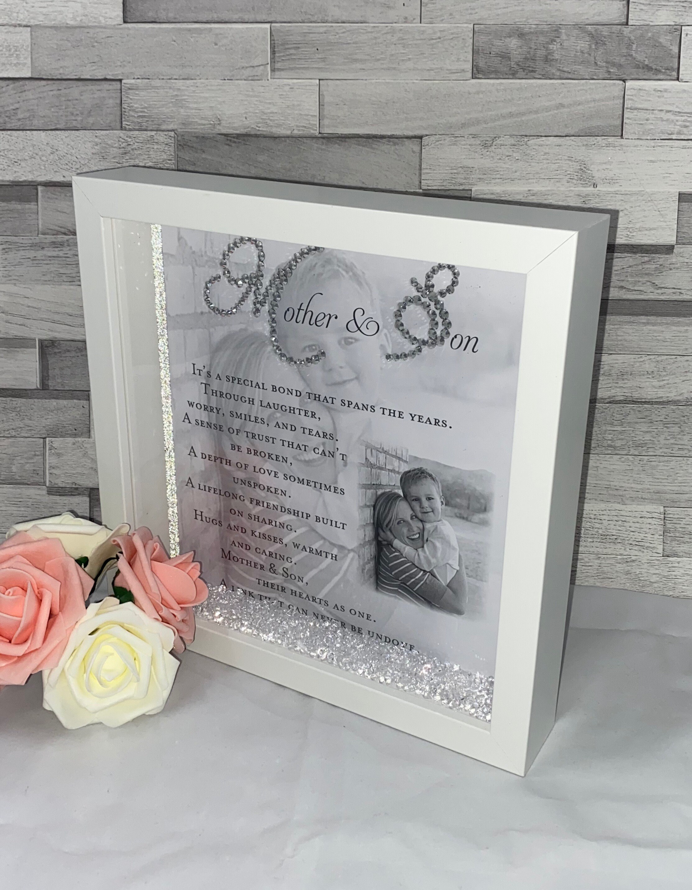 Mother and Son frame Mum and Son Gift | Etsy