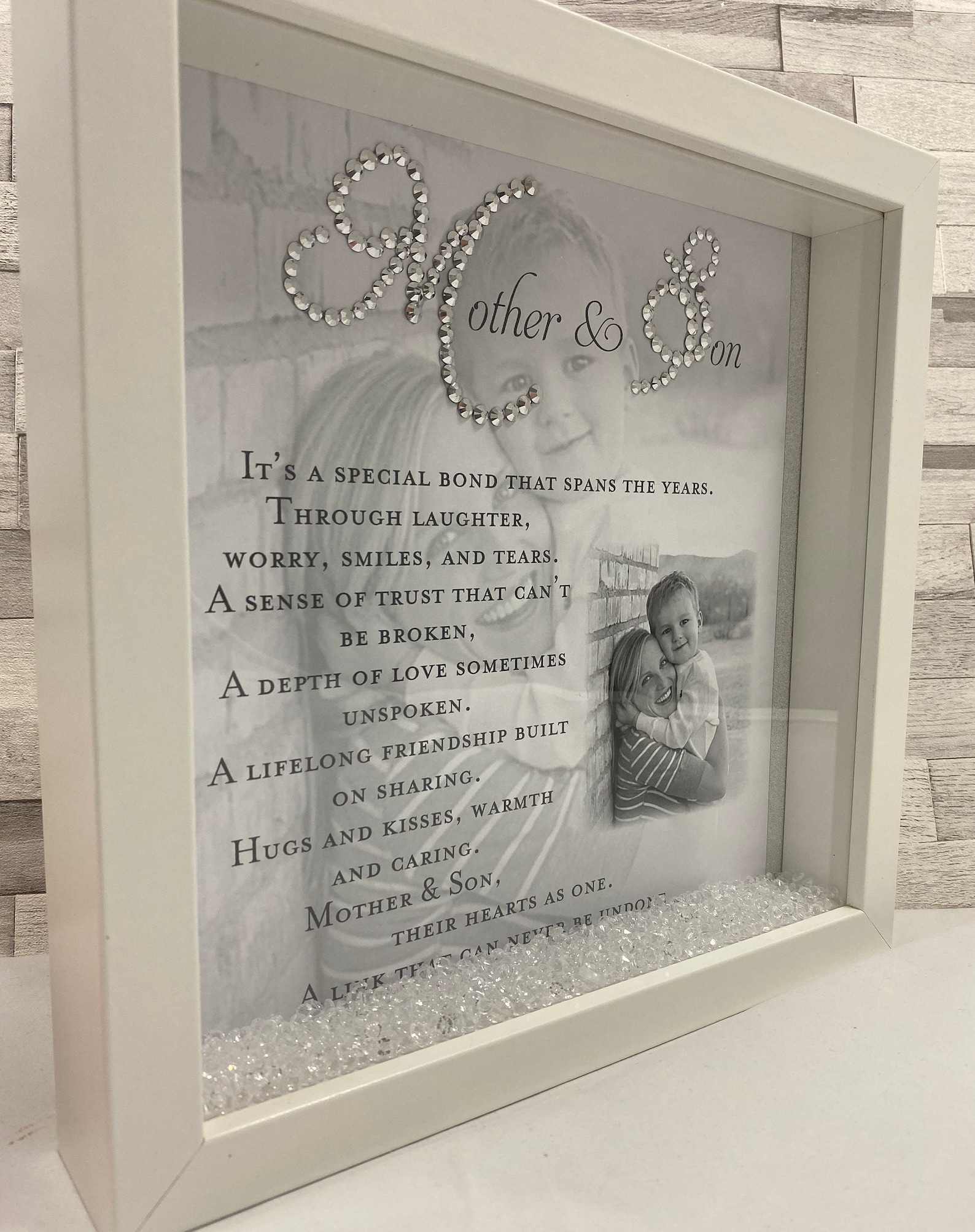 Mother and Son frame Mum and Son Gift | Etsy