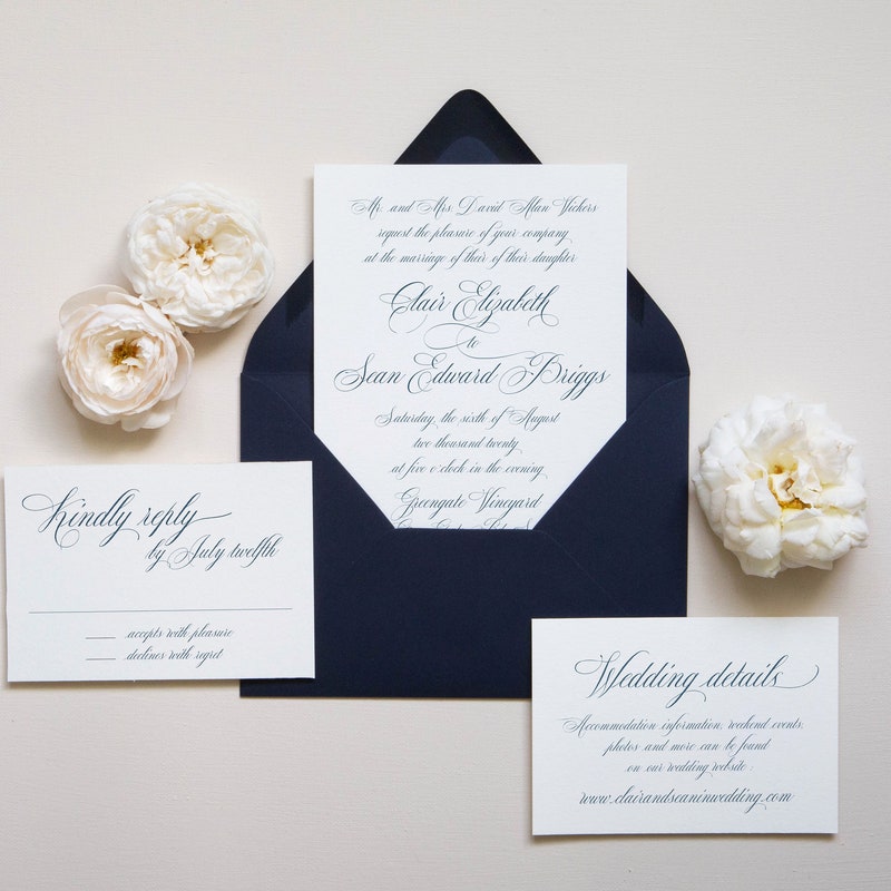 Calligraphy Wedding - Etsy