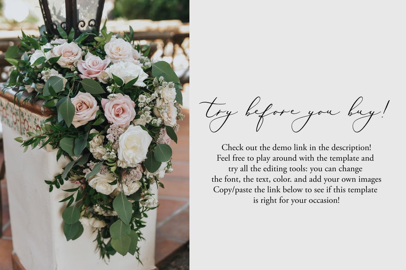 Traditional Wedding Invitation Template Elegant Printable | Etsy