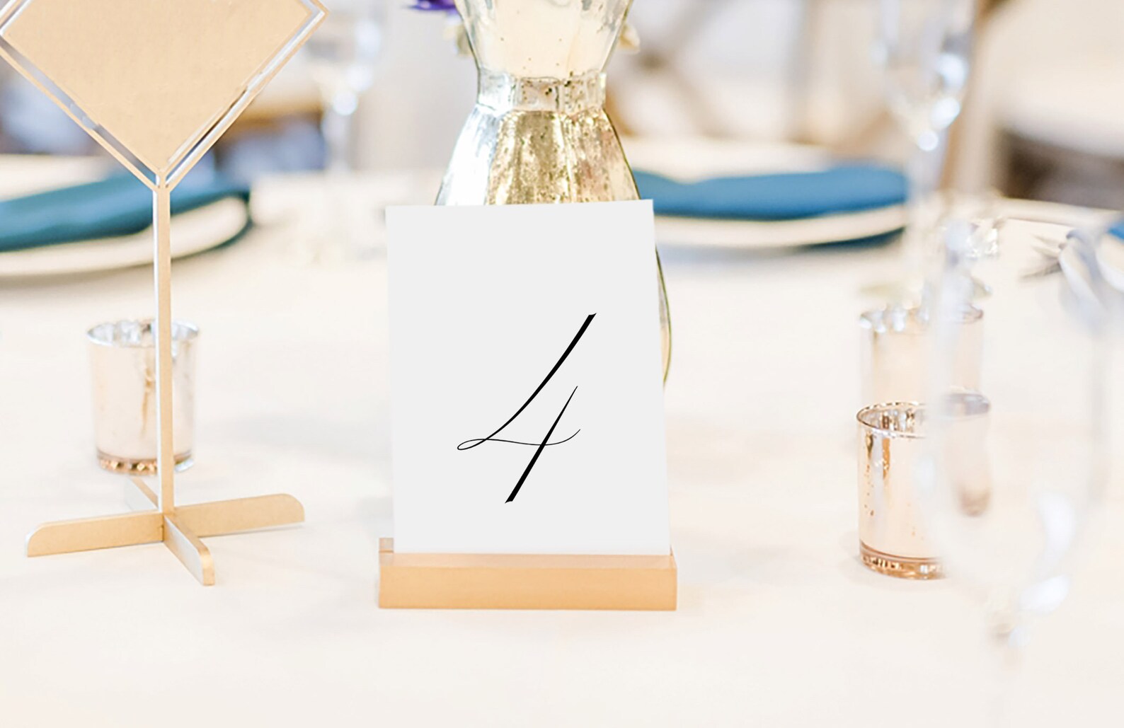 Classic Table Numbers Template Elegant Table Cards Minimalist - Etsy
