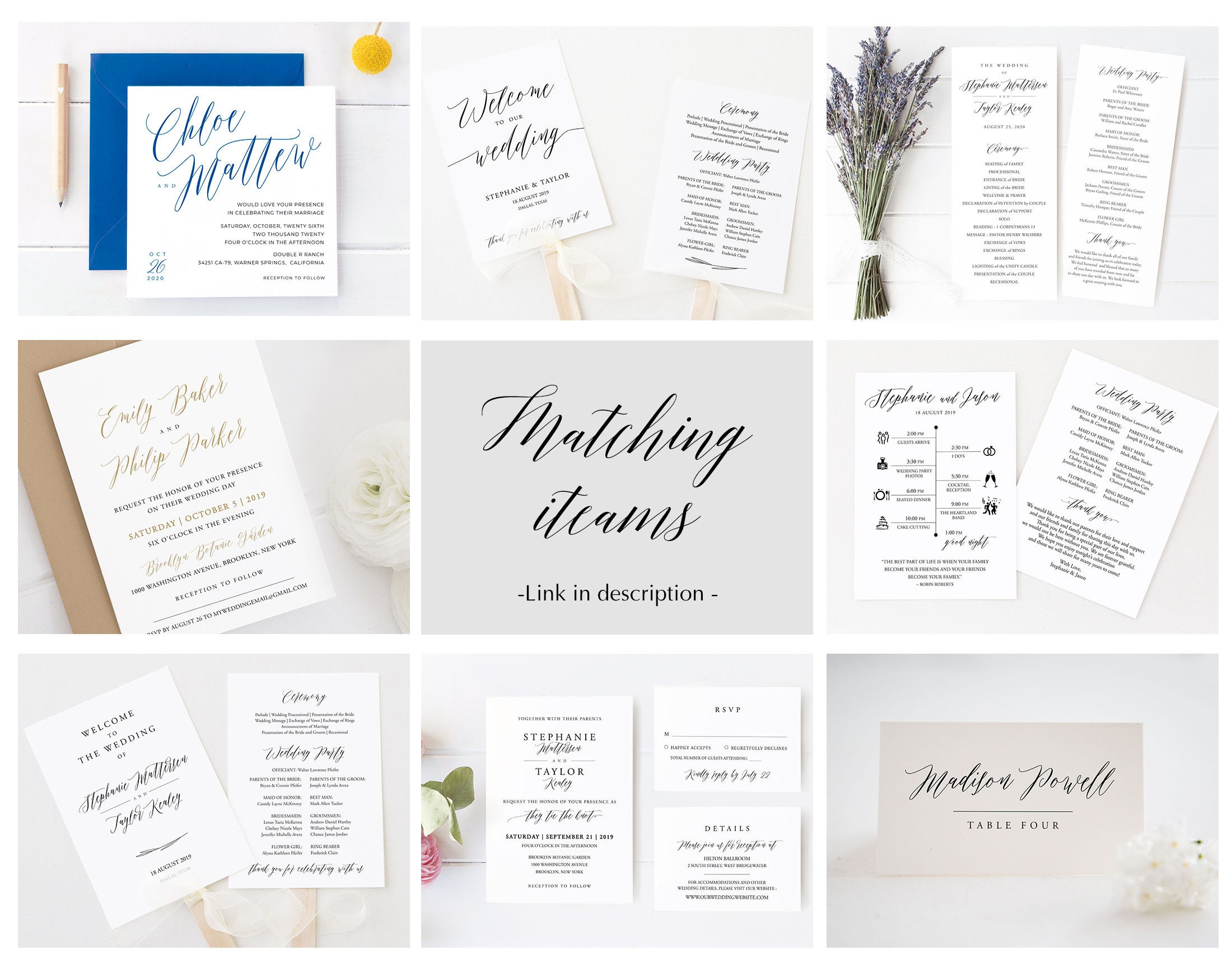 Wedding invitation template download. Printable Wedding | Etsy