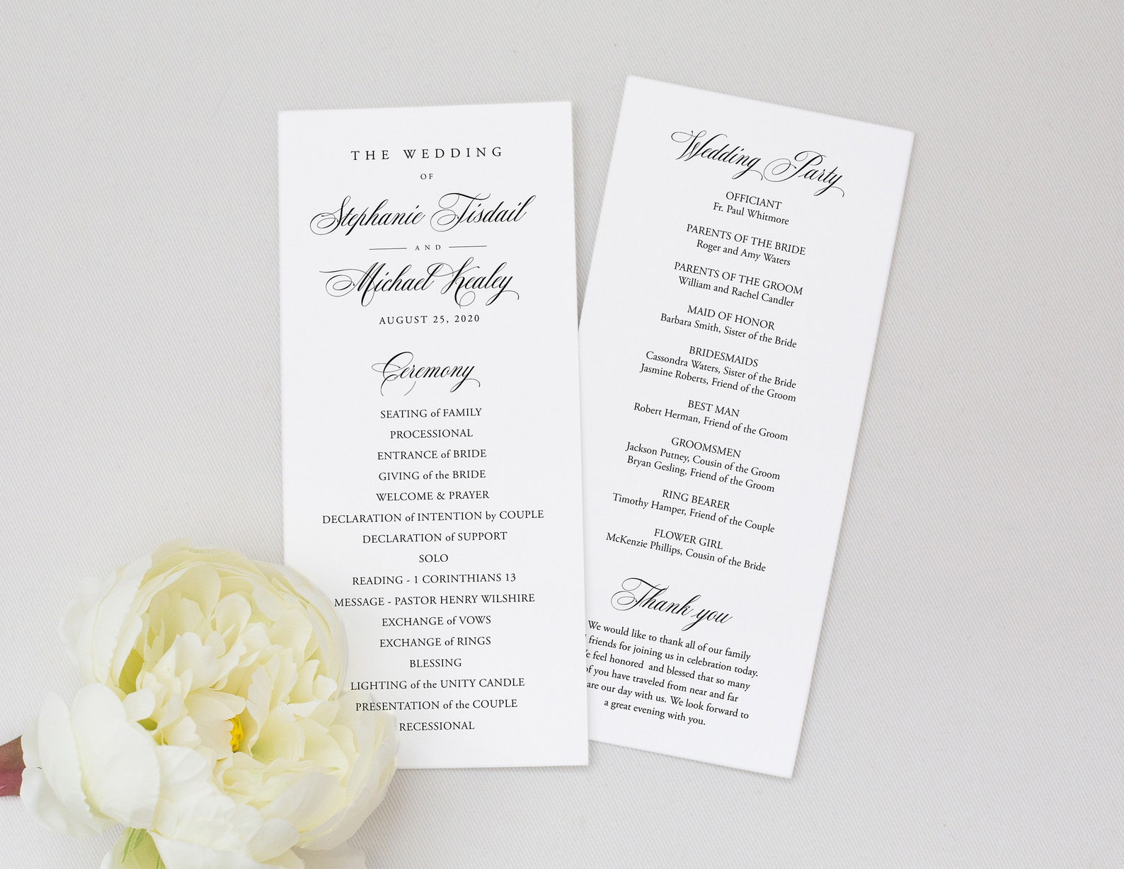 Editable Wedding Program. Program Template Wedding. Printable | Etsy