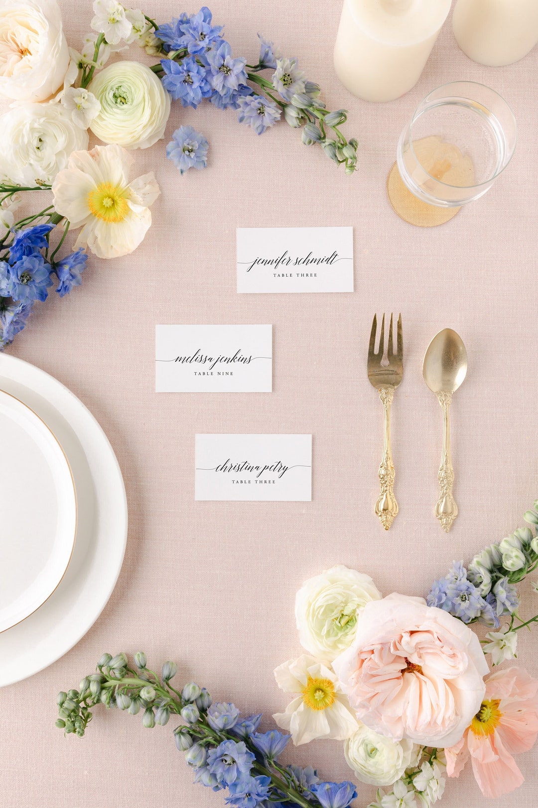 Printable Place Card Download Wedding Table Cards Template Seating Card ...