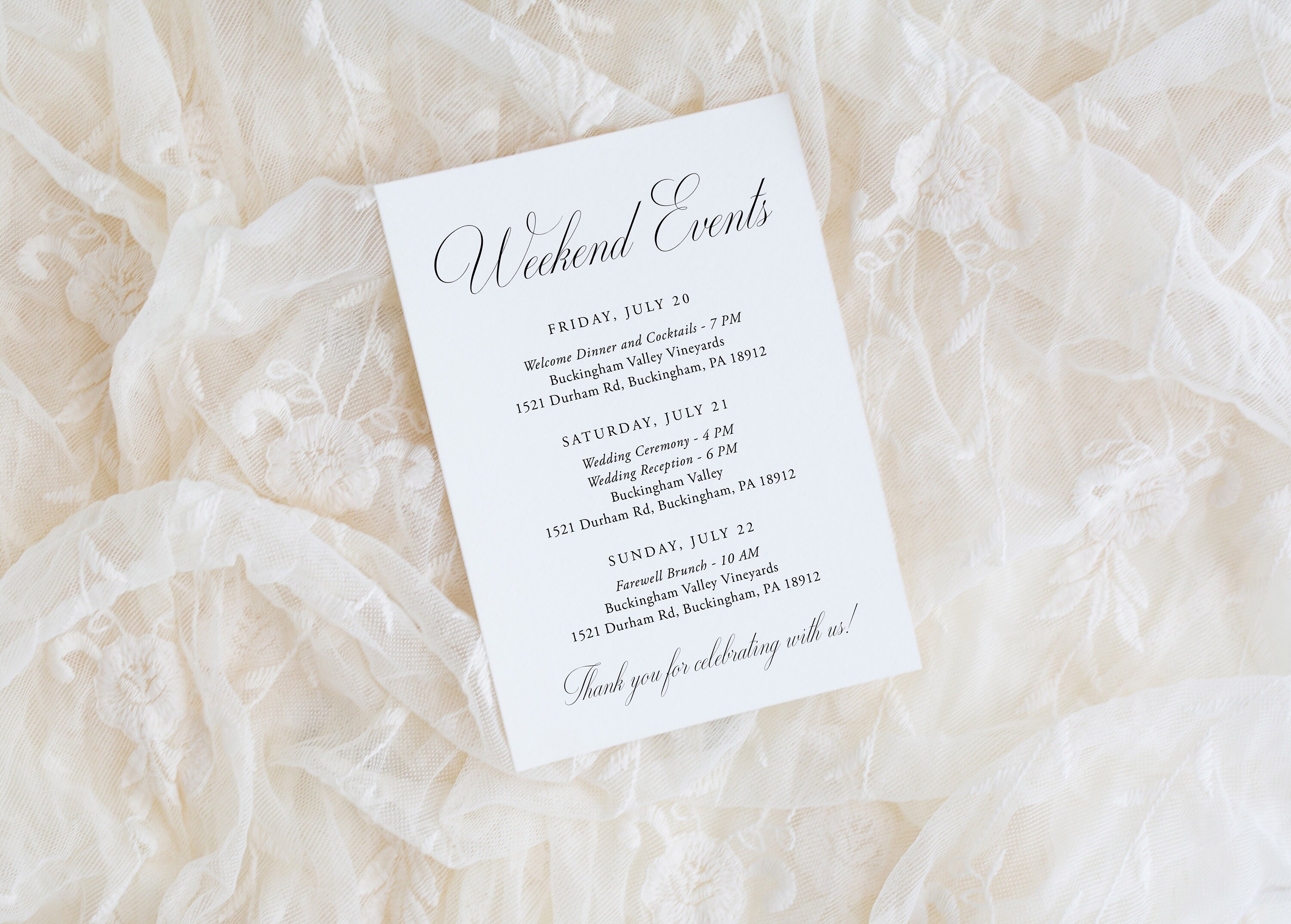 Calligraphy Welcome Wedding Note Template Classic Script | Etsy