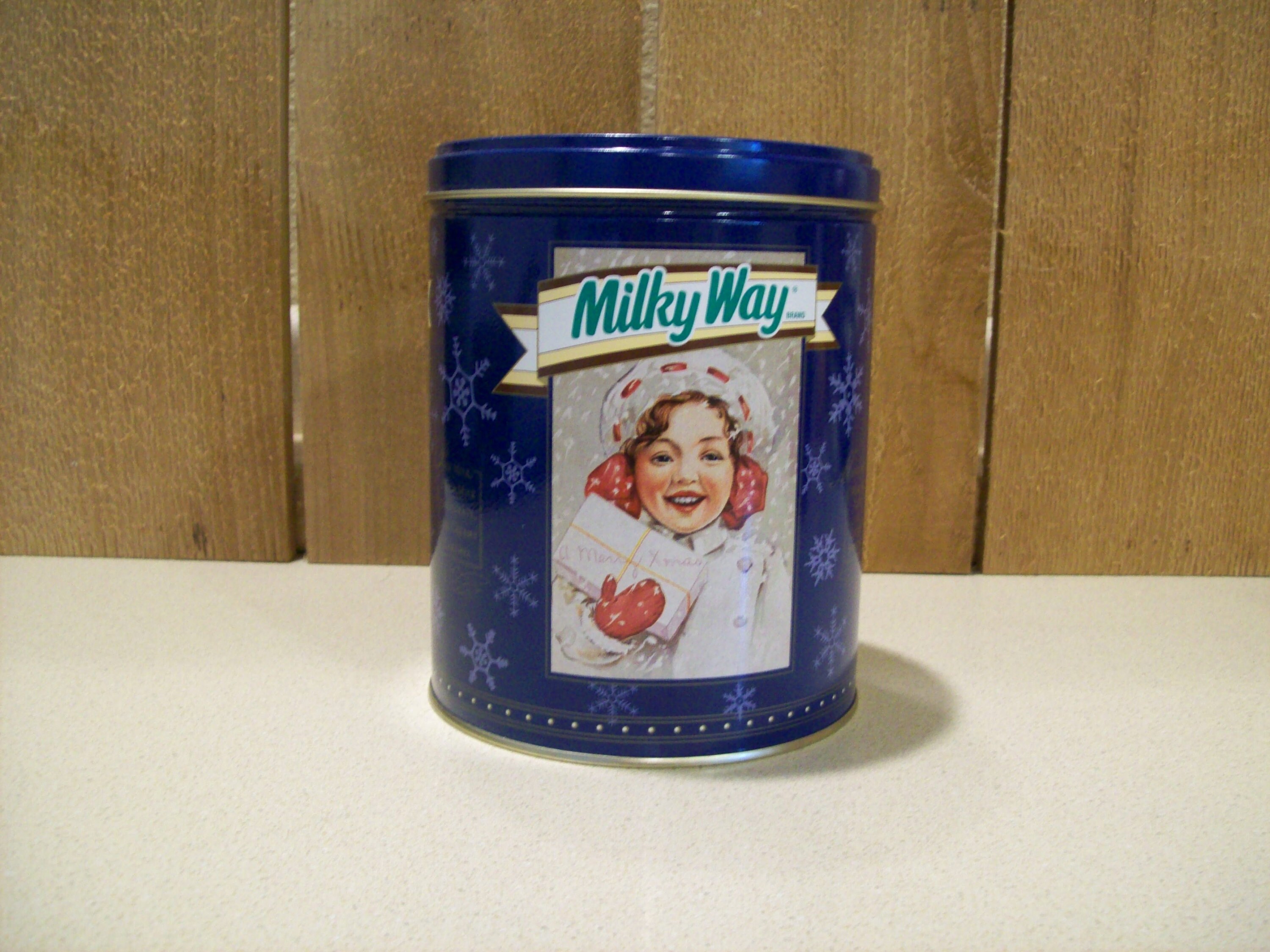 Vintage Milky Way Candy Tin Round Tall Container Christmas - Etsy.de