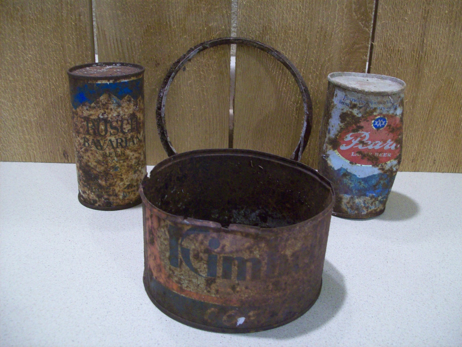 Vintage Rusty Metal Tin Beer Cans Coffee Can Miscellaneous - Etsy