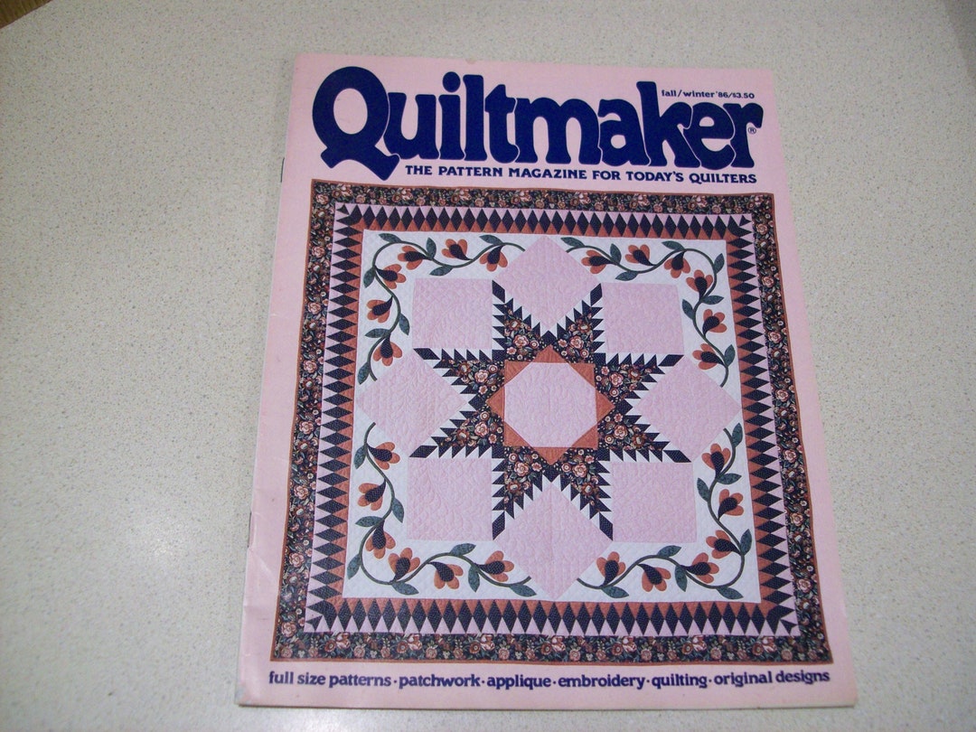 Vintage Quiltmaker Magazine Fall/winter 1986 Vol. 5 No. 2 Edition ...