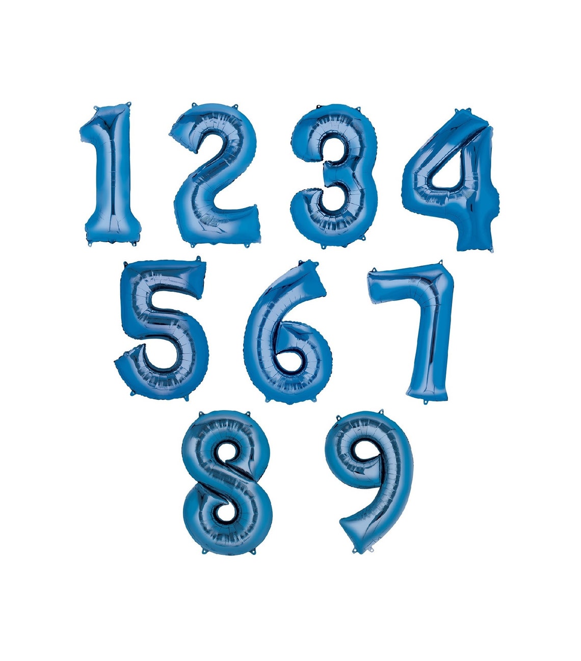 42 Blue Number Foil Balloon of Your Choice 0-9 Option - Etsy