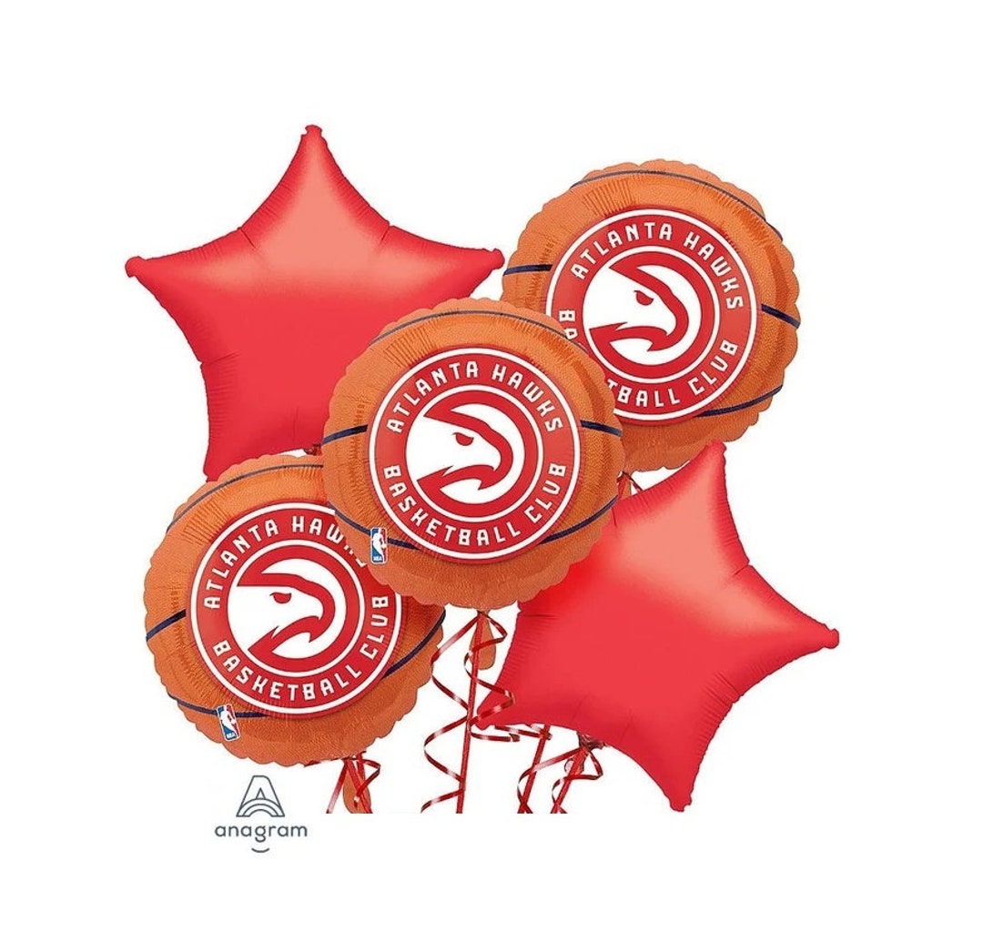 Atlanta Hawks 5 Piece Basketball Bouquet of Balloons - Etsy