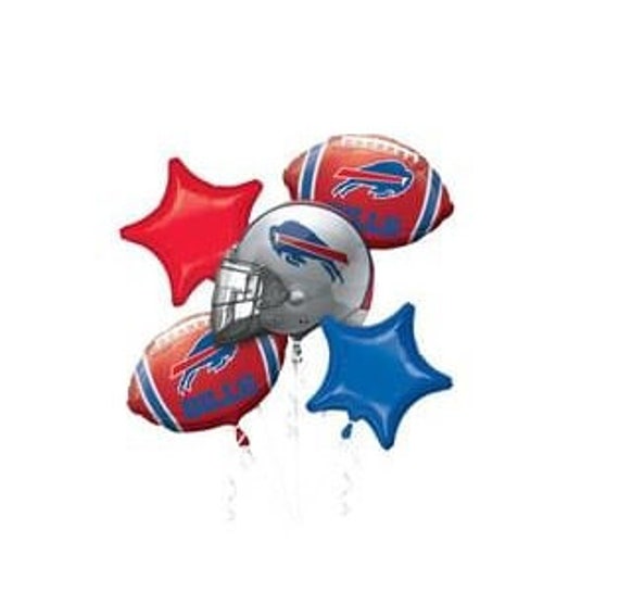 Buffalo Bills Football Bouquet of Balloons With Red Number 1-9 - Etsy