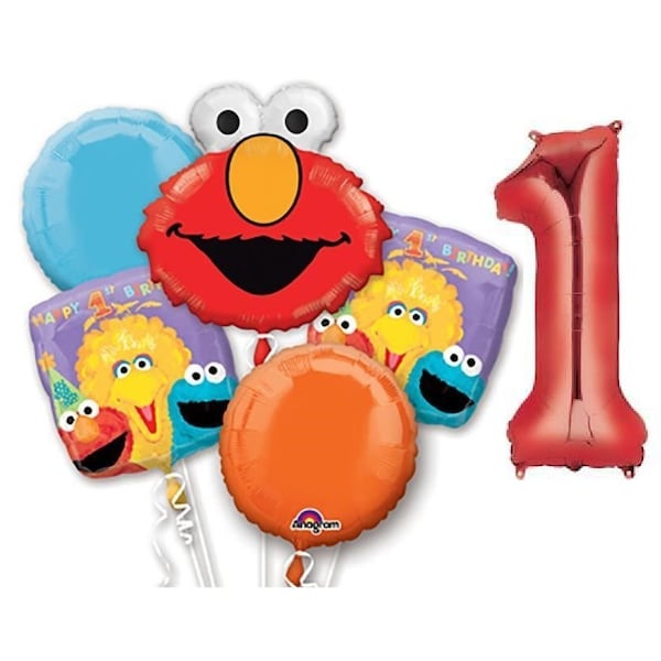 Sesame Street Birthday Balloons - Etsy