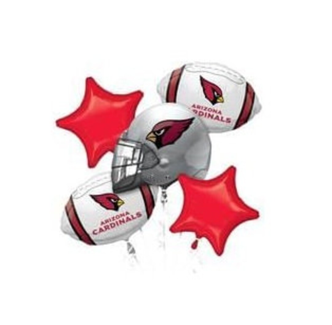 Arizona Cardinals Football Bouquet of Balloons With Red Number 1-9 ...