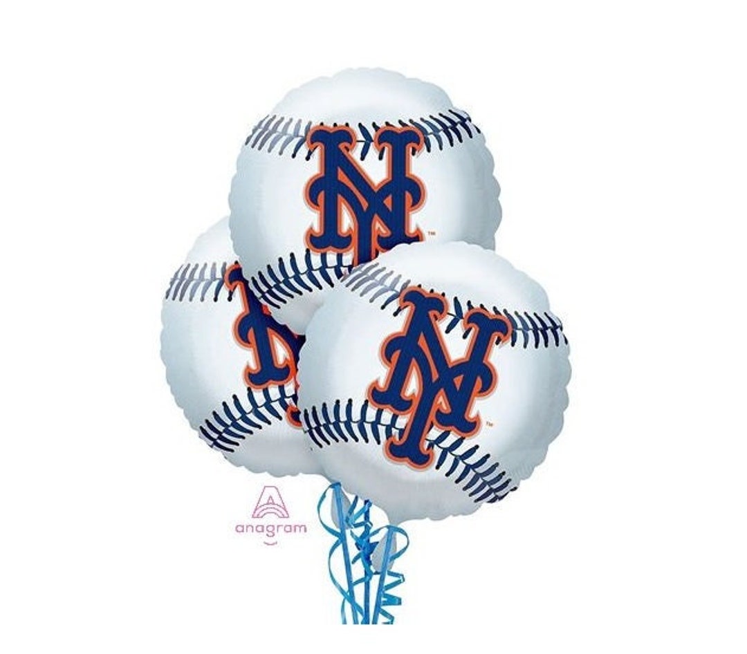 New York Mets 3 Piece Baseball Foil Balloons - Etsy