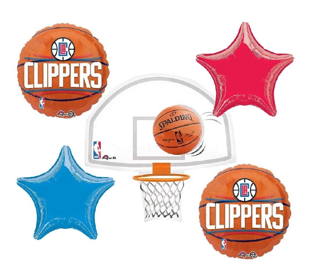 Los Angels Clippers Basketball Balloon Set - Etsy