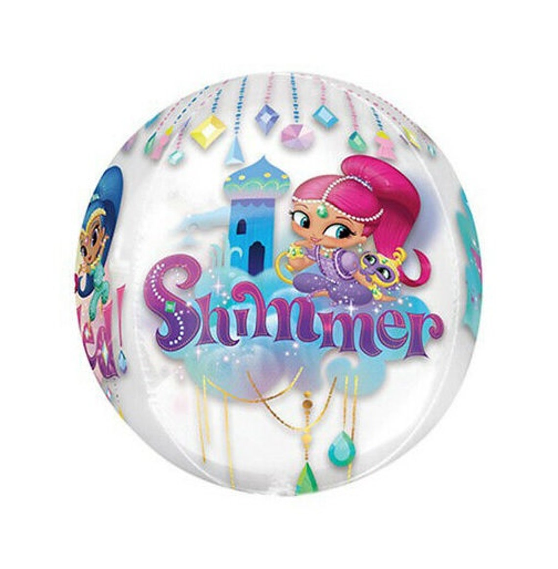 Shimmer and Shine 15 Inch Orbz Balloon, Great for Girls, Princess ...